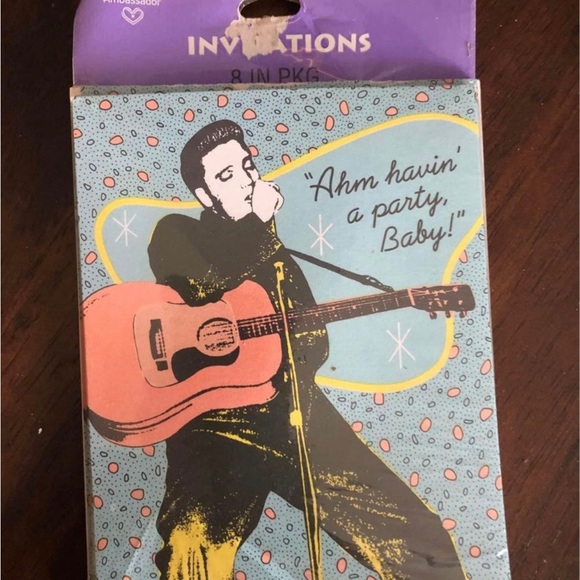 Hallmark | Party Supplies | Vintage Hallmark Party Invitations Elvis ...
